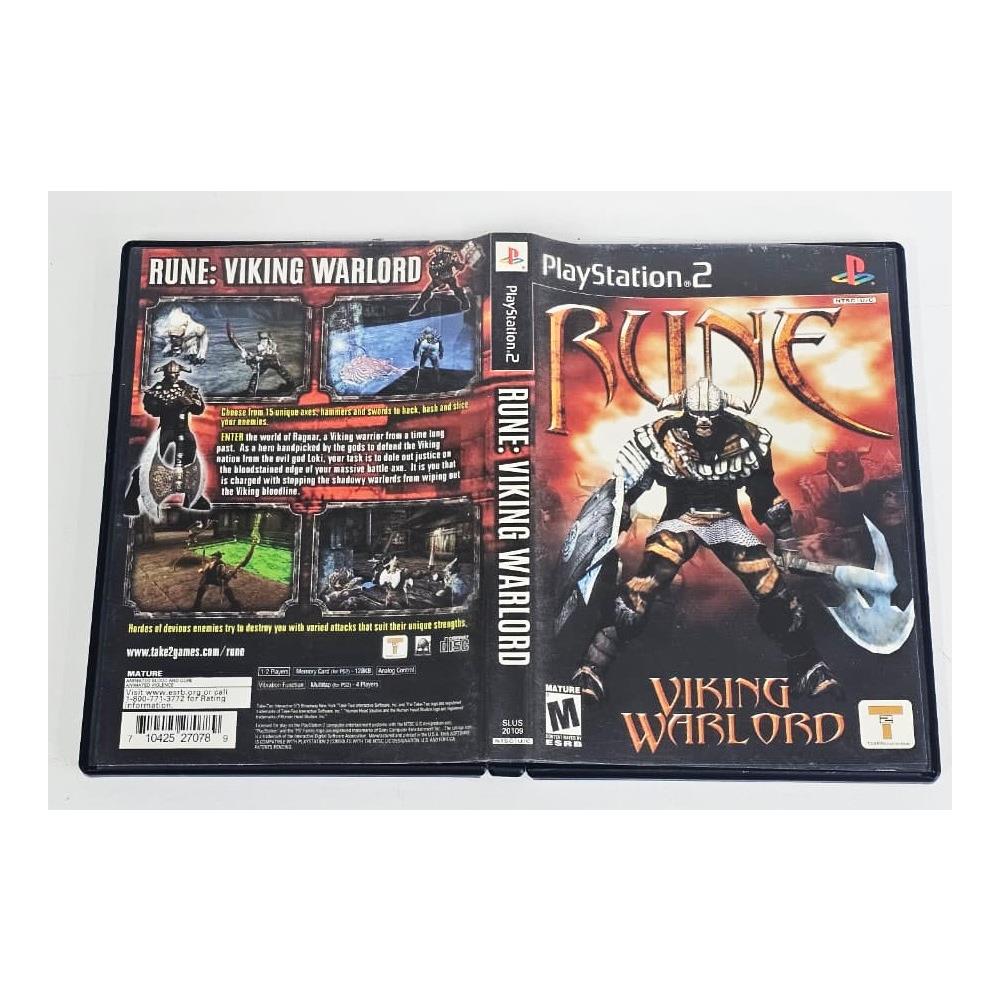 Rune: Viking Warlord - PS2 Americano - Original (Mídia Física) - Usado ...