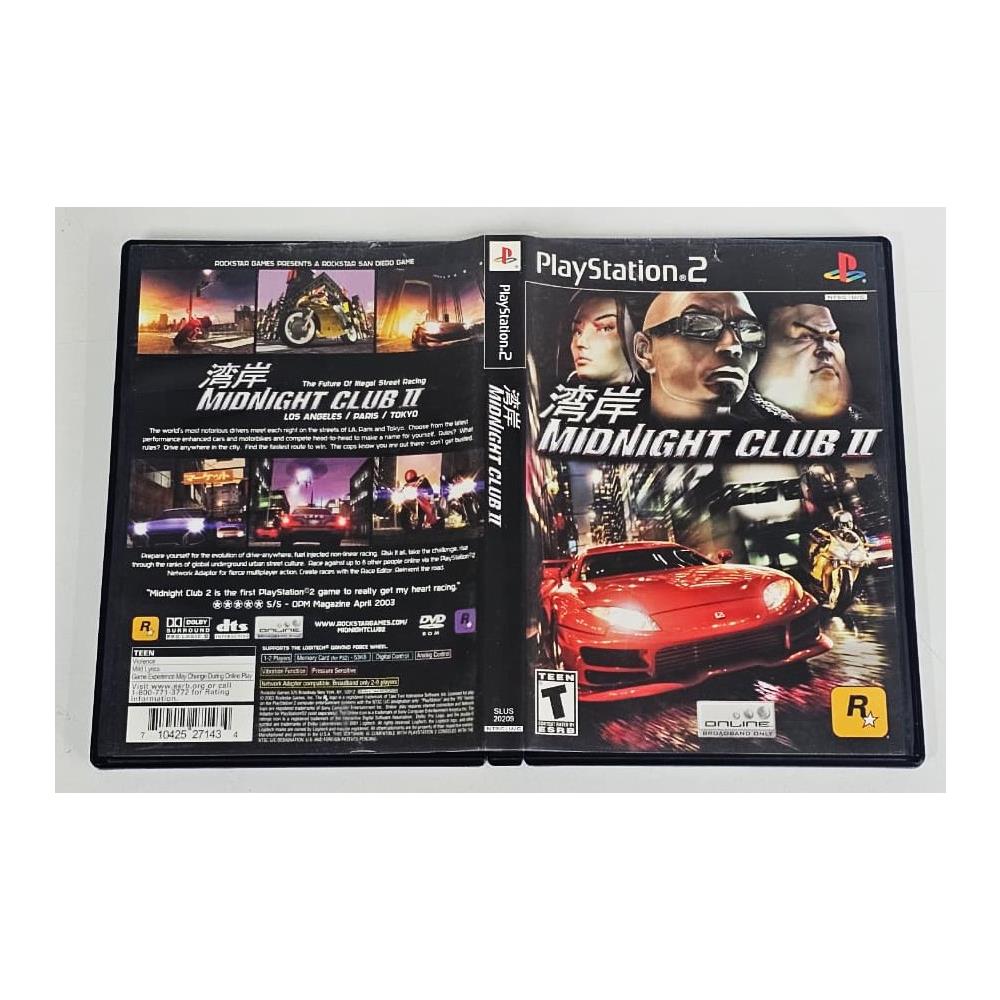 Midnight Club II - PS2 Americano - Original (Mídia Física) - Usado ...