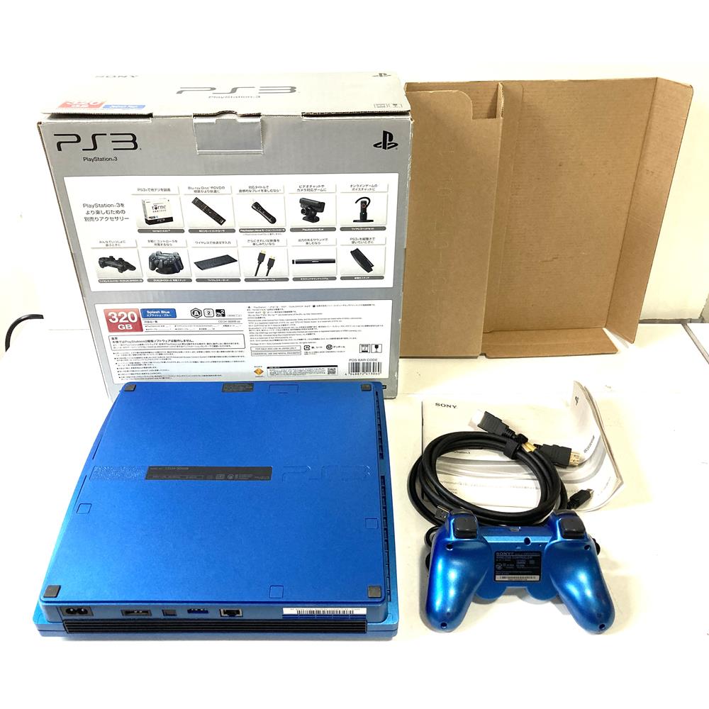 PlayStation 3 Slim, Azul, Splash Blue, 320GB, Na Caixa Seriado, Modelo ...