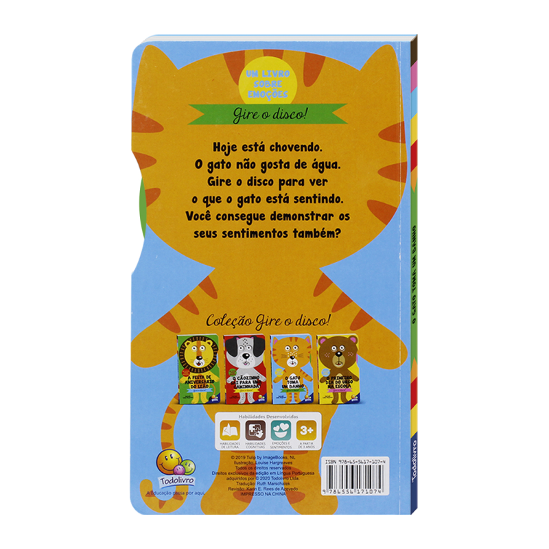 Livro Gire O Disco Um Livro Sobre Emoções Gato Todolivro - Shopel Papelaria