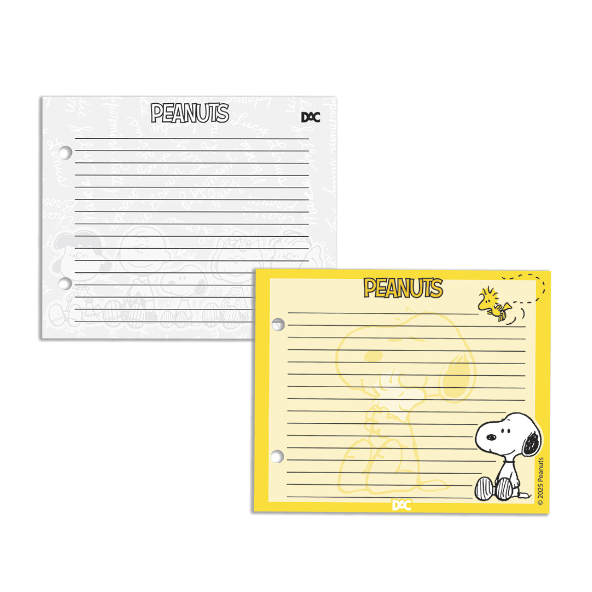 Refil de Caderno para mini ficheiro Snoopy Peanuts Dac - Shopel Papelaria