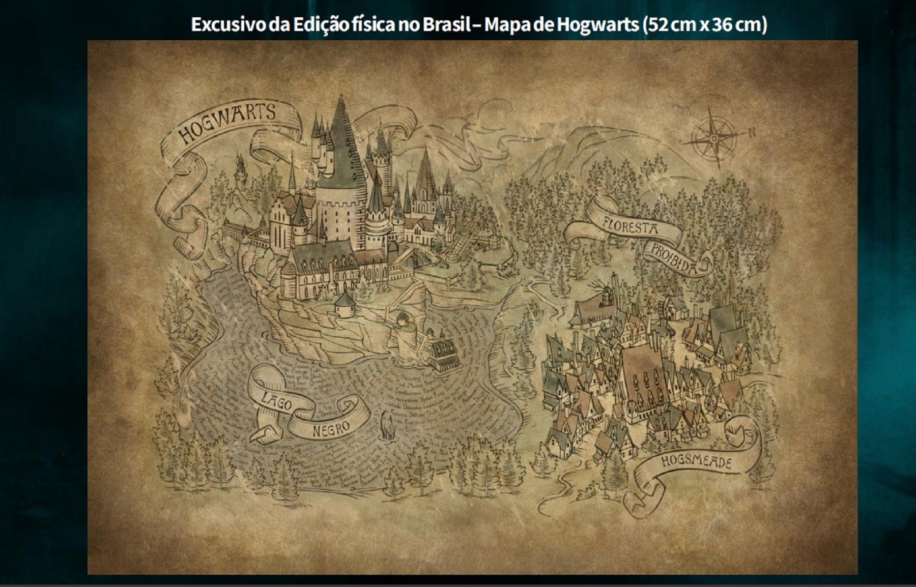 Castelo De Hogwarts Dentro Do Mapa