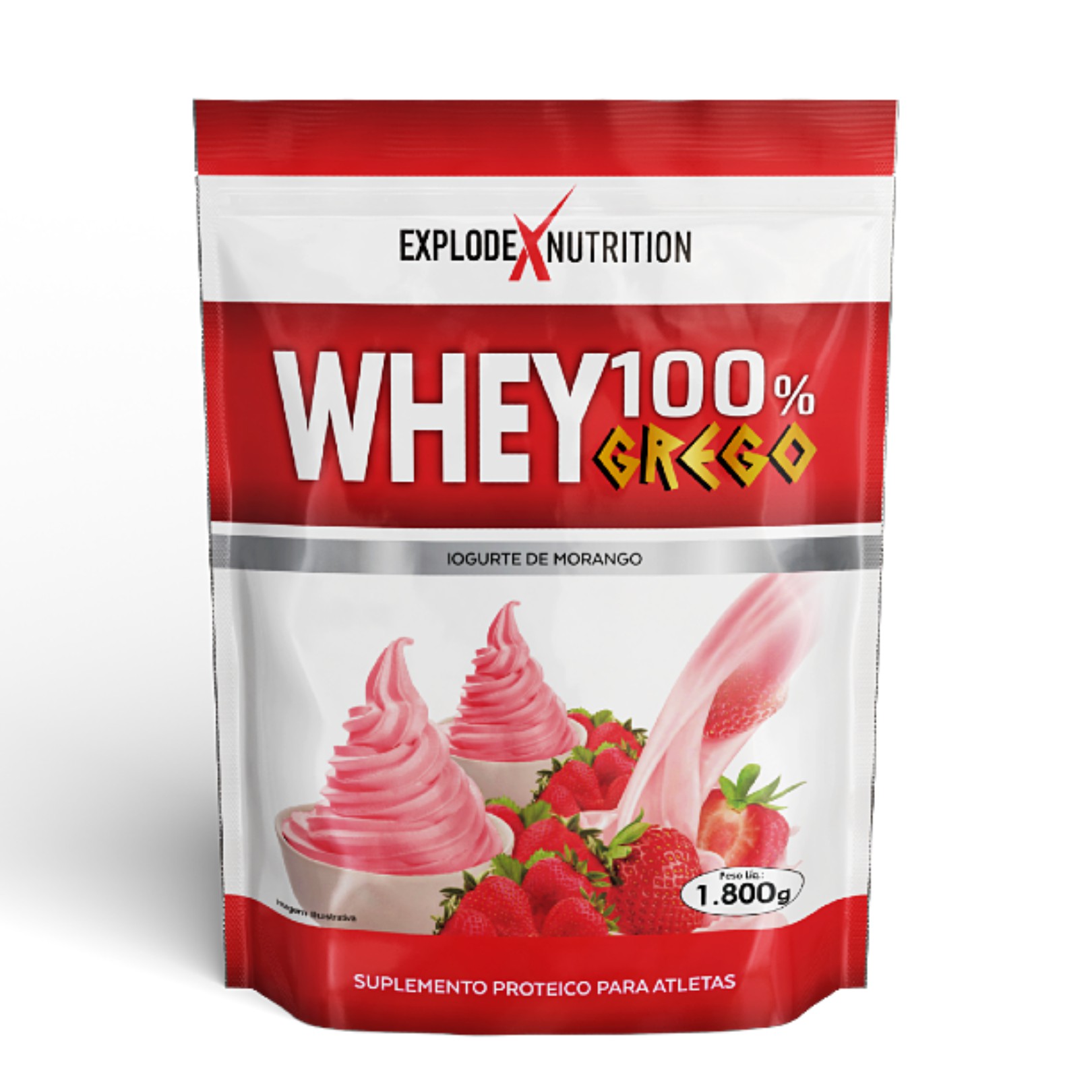 WHEY 100% CREAN EXPLODE X NUTRITION 1.800g REFIL - Salt Fit