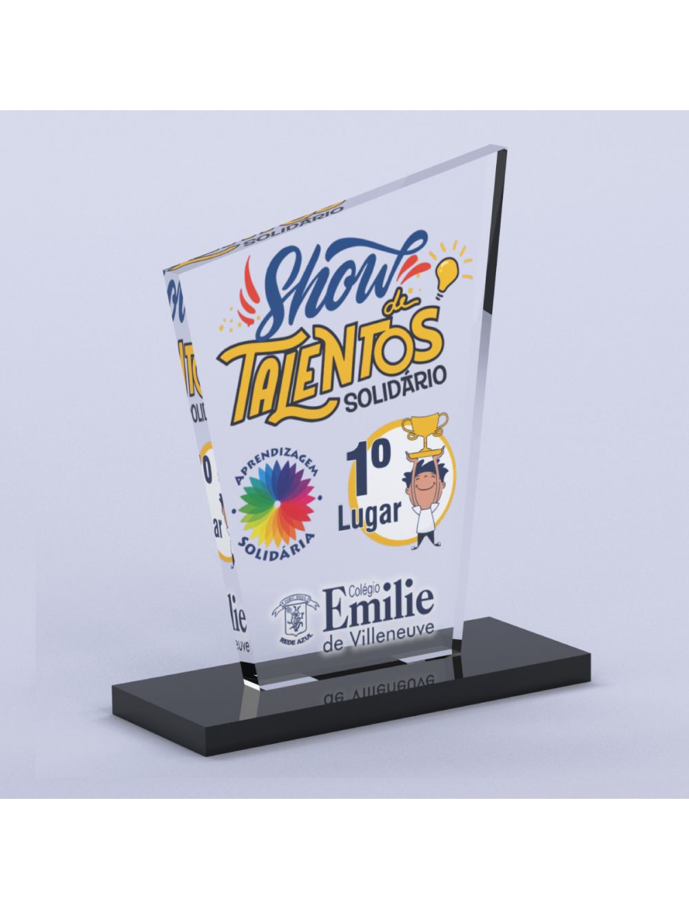 Troféu personalizado em acrílico - Acriltech Soluções em Acrílico