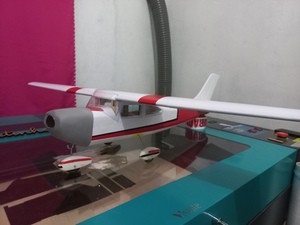 Kit aeromodelo cessna asa alta 100cm - ji parana aeromodelos