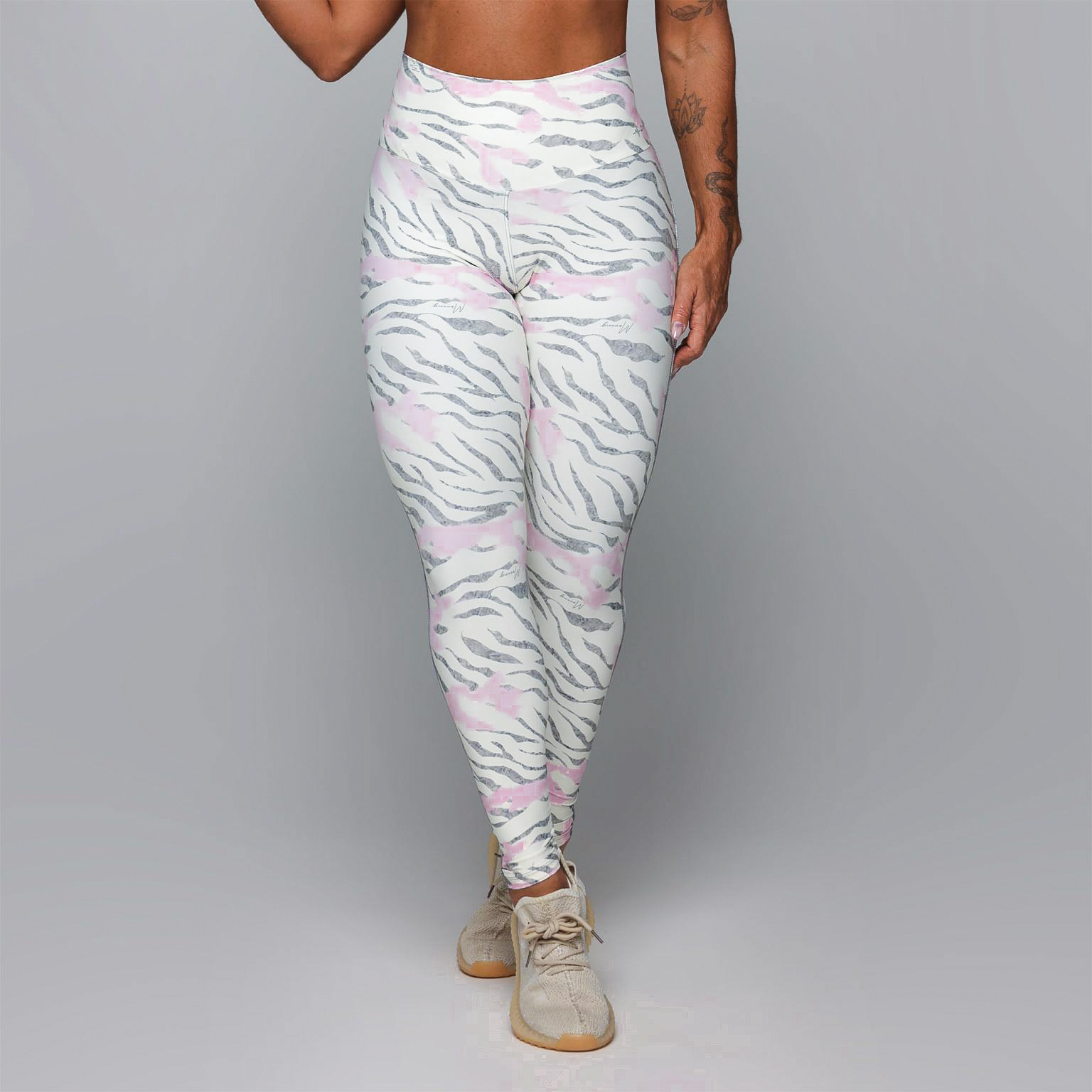 Legging Vision Suplex Light Zero Transparência Estampa Zebra Blush ...
