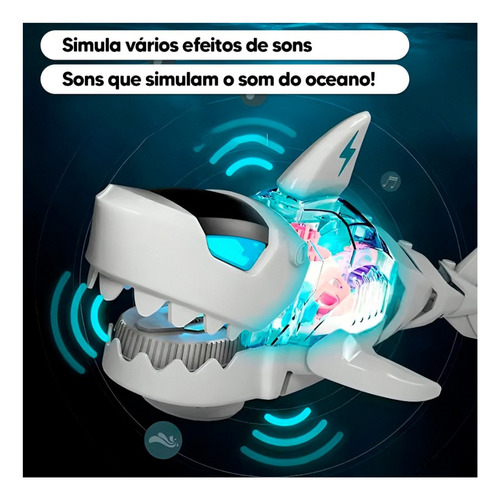 Robo Meca Tubarão Elétrico Com Som e Luz - Loja Zuza Brinquedos ...