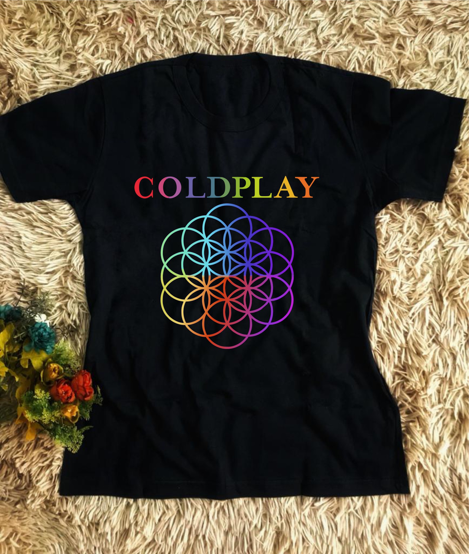 T-shirt Coldplay logo - Baiuca das Gurias | Camisetas estilosas feitas ...