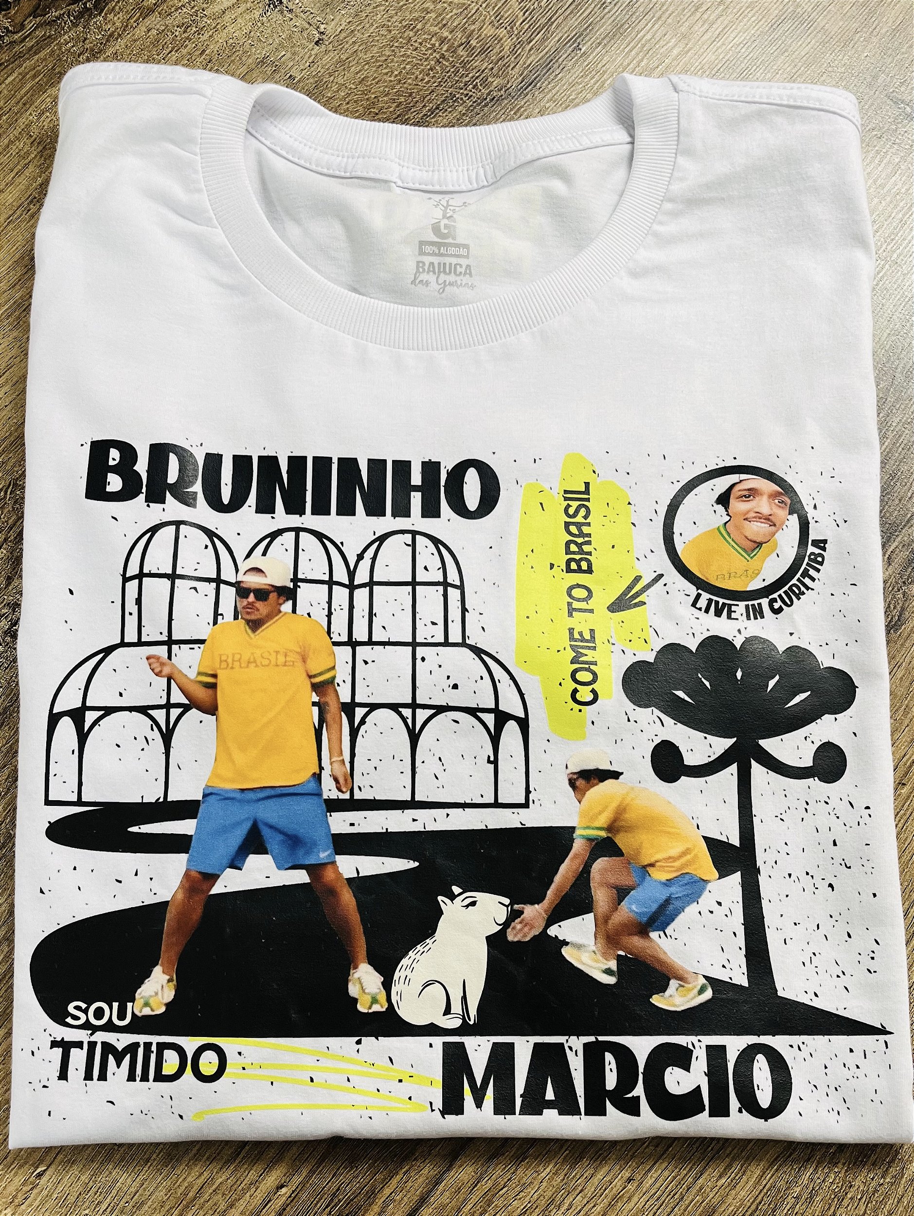 T-shirt Bruno Mars - Bruninho Marcio Live in Curitiba (Manga com/sem ...