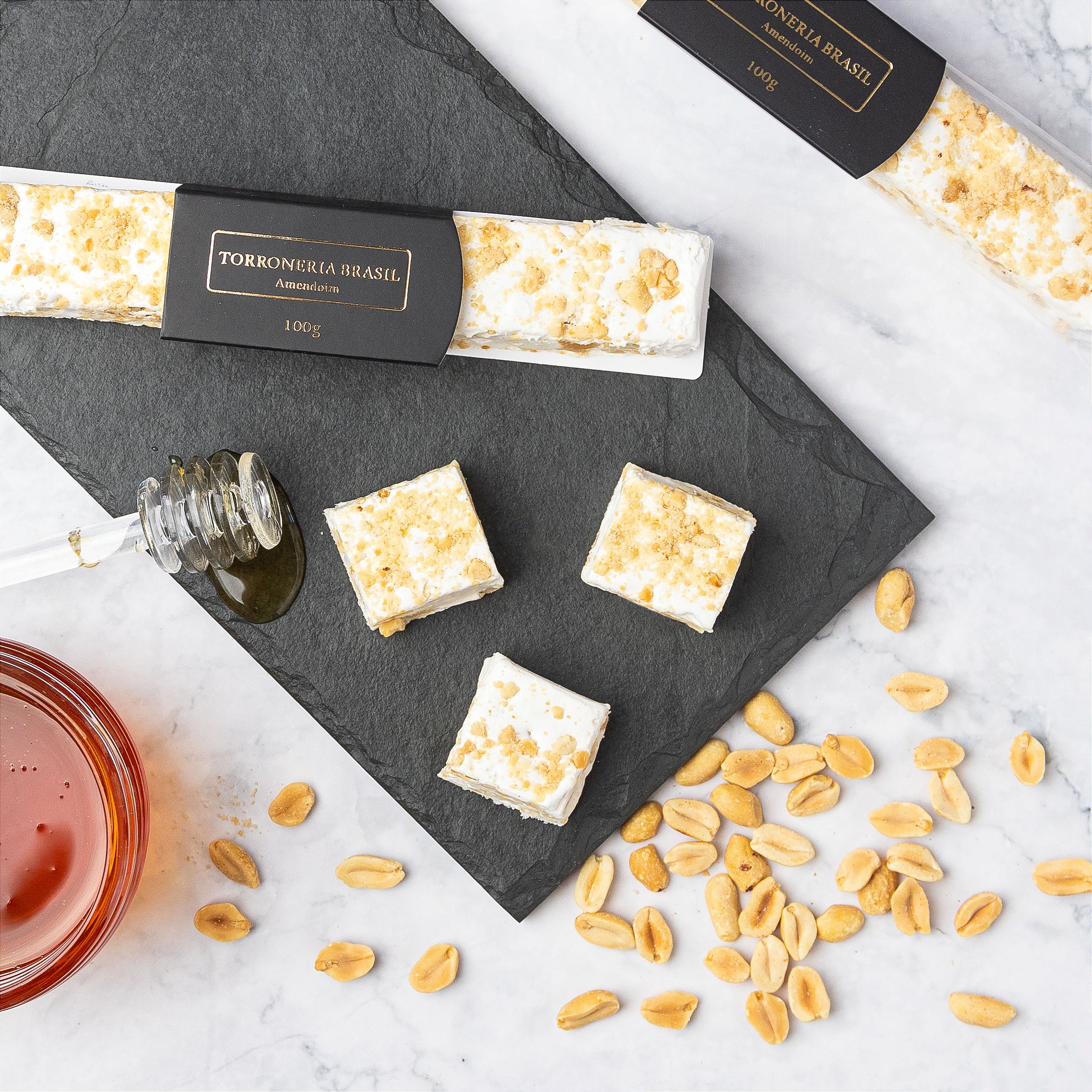 Torrone de Amendoim 100g - torroneriabrasil