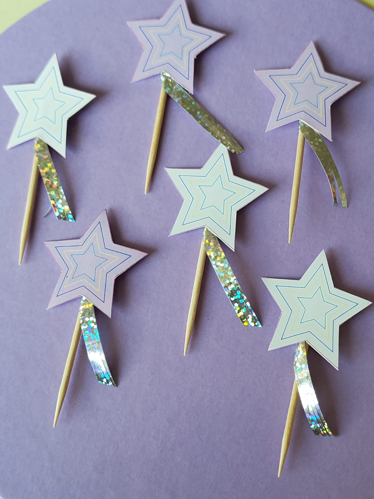 Topper estrela - Celebrar Party Shop - artigos para festa
