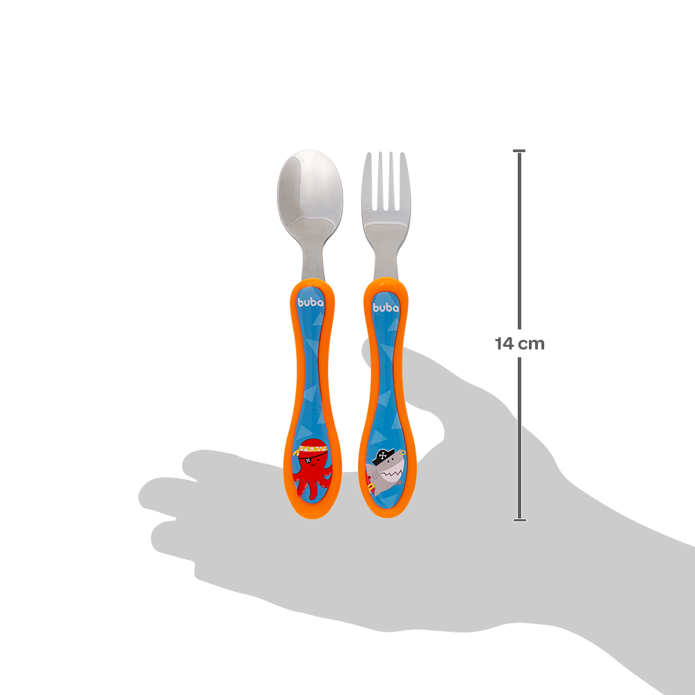 Kit Talheres Aventuras Pirata | Tatu Moda Infantil - Tatu Moda Infantil