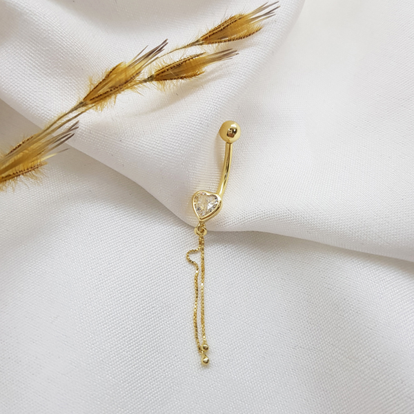 Piercing Umbigo Ouro 18k Zircônias | Retran Joias - Retran Joias - Uma ...