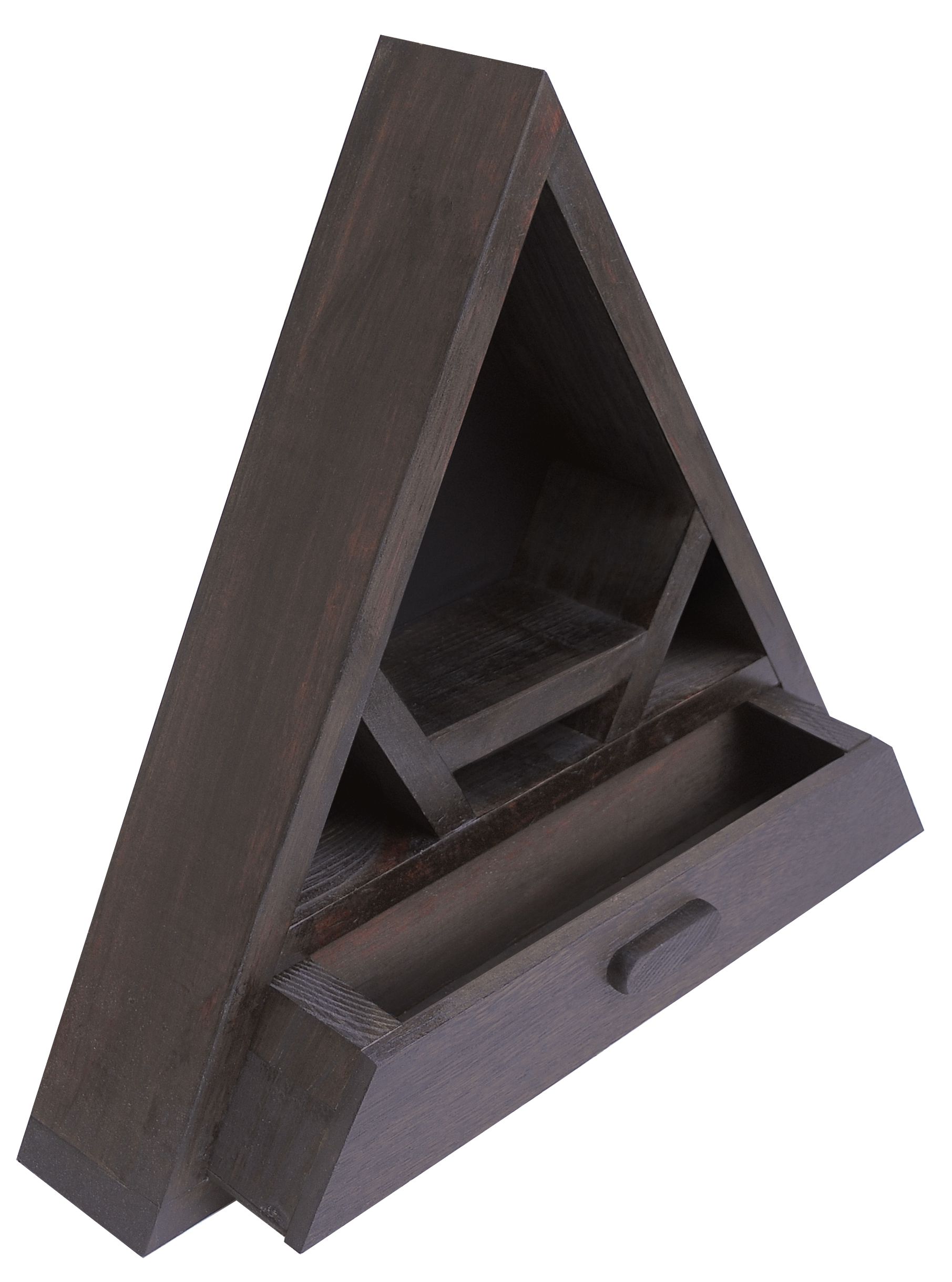 Altar Triangular p/ estátuas, pedras e cristais com gaveta - Zaltana ...