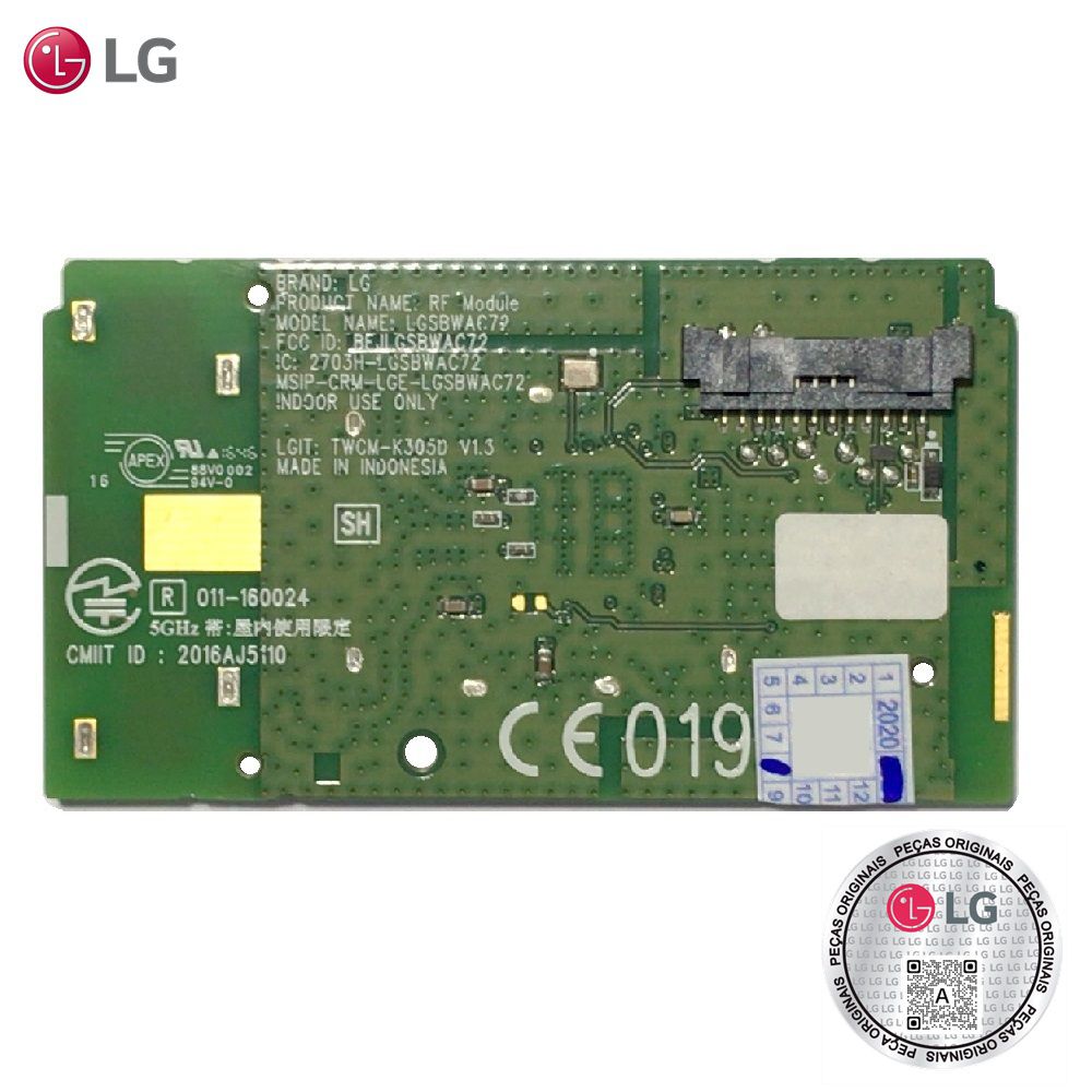 Módulo Wi Fi Bluetooth LG Lgsbwac72 - EAT63377302 - Distribuidor ...
