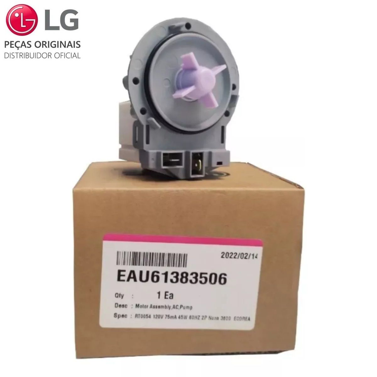 Eletrobomba Lava E Seca LG 127v - EAU61383506 - Distribuidor oficial de ...