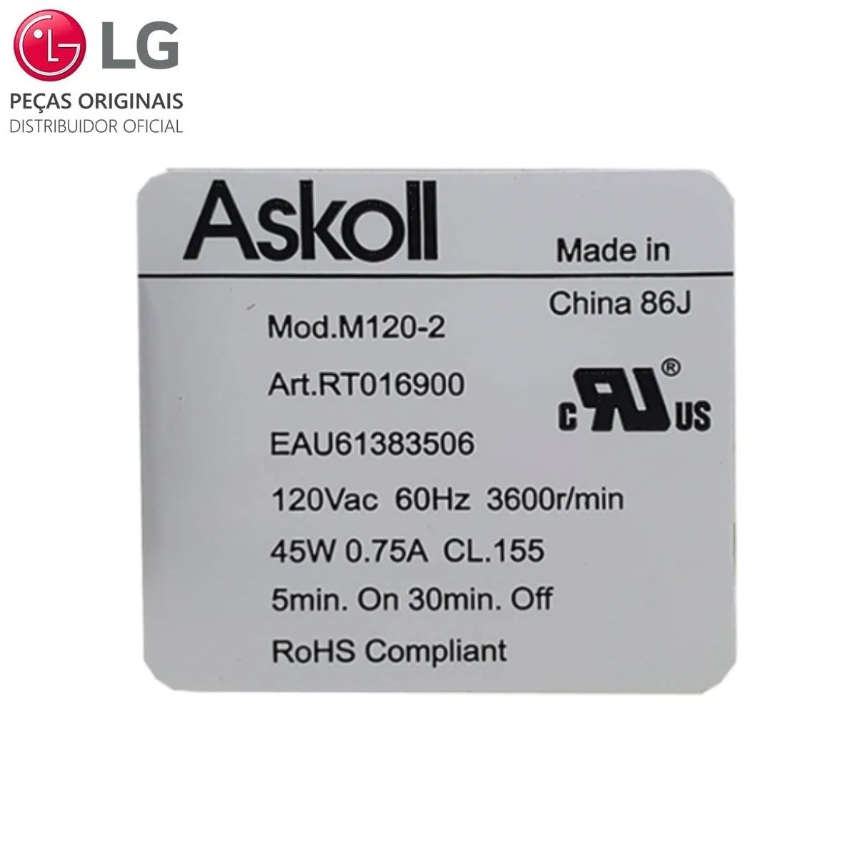 Eletrobomba Lava E Seca LG 127v - EAU61383506 - Distribuidor oficial de ...