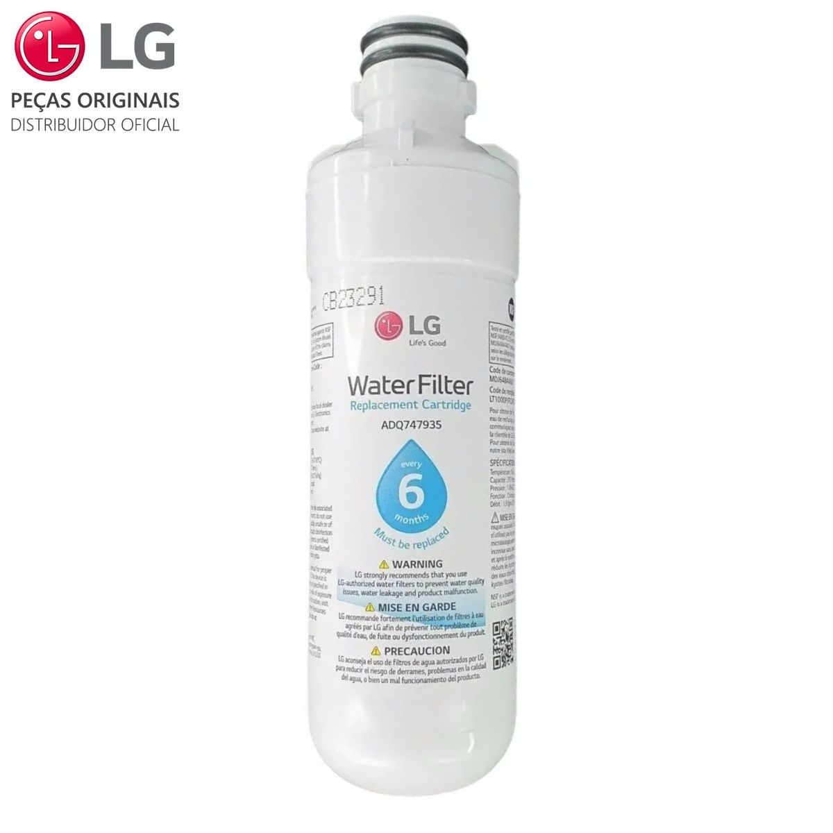 Filtro de água refrigerador LG - AGF80300705 - Distribuidor oficial de ...