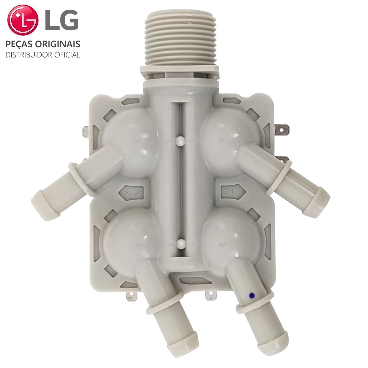 VÁLVULA DE ENTRADA ÁGUA 4 VIAS 12V LAVADORA LG - AJU75412402 ...