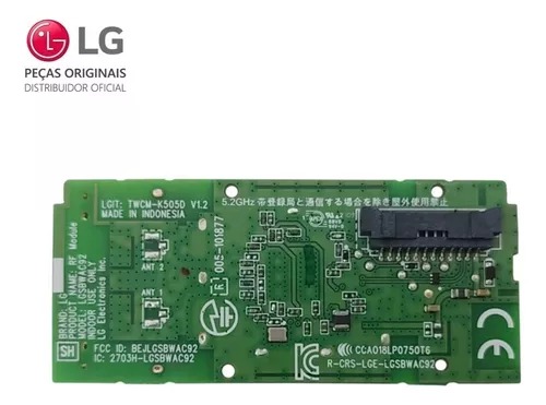 Módulo Wi-fi E Bluetooth LG Eat64454802 - Twcm-k505d Mt7668 ...