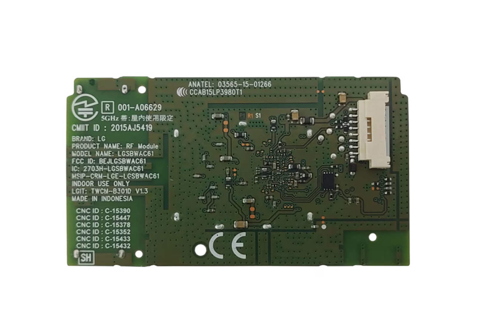 Módulo Wi Fi LG Lgsbw61 - EAT63153401 - Distribuidor oficial de peças e ...