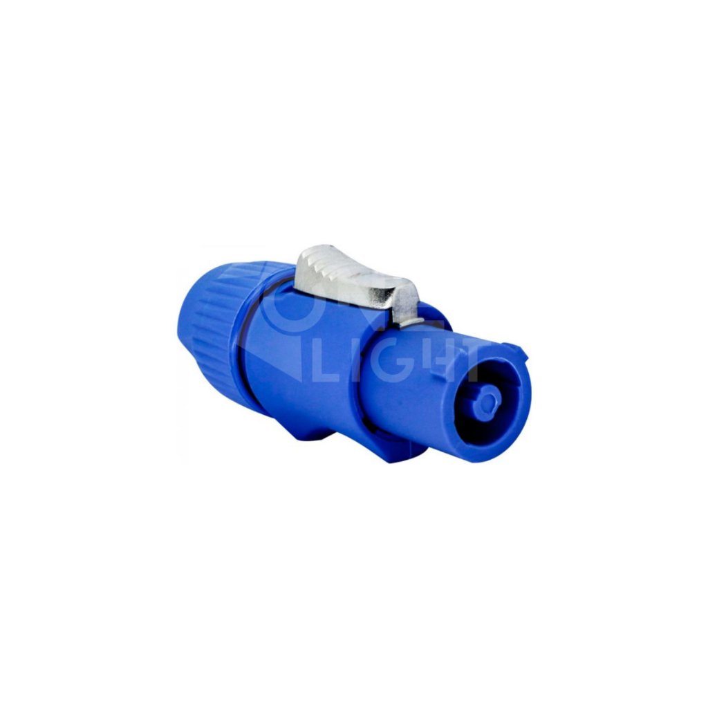 CONECTOR POWERCON MACHO AZUL - A MAIOR LOJA VIRTUAL DE ILUMINAÇÃO DO BRASIL