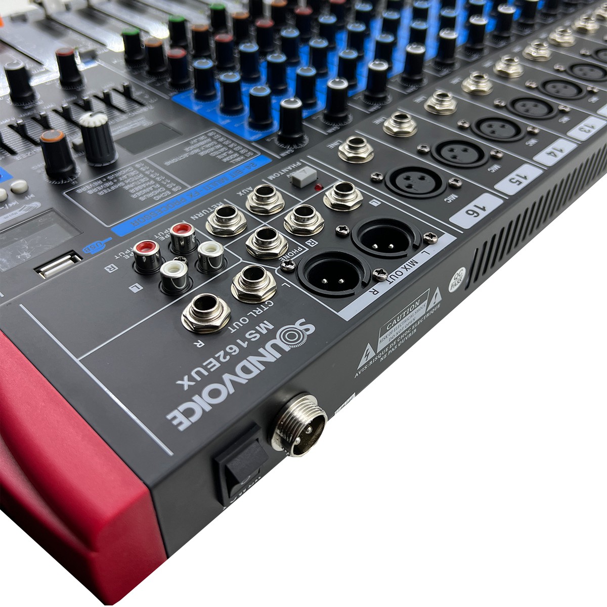 MESA DE SOM PROFISSIONAL SOUNDVOICE MS162 EUX 16 CANAIS - A MAIOR LOJA ...