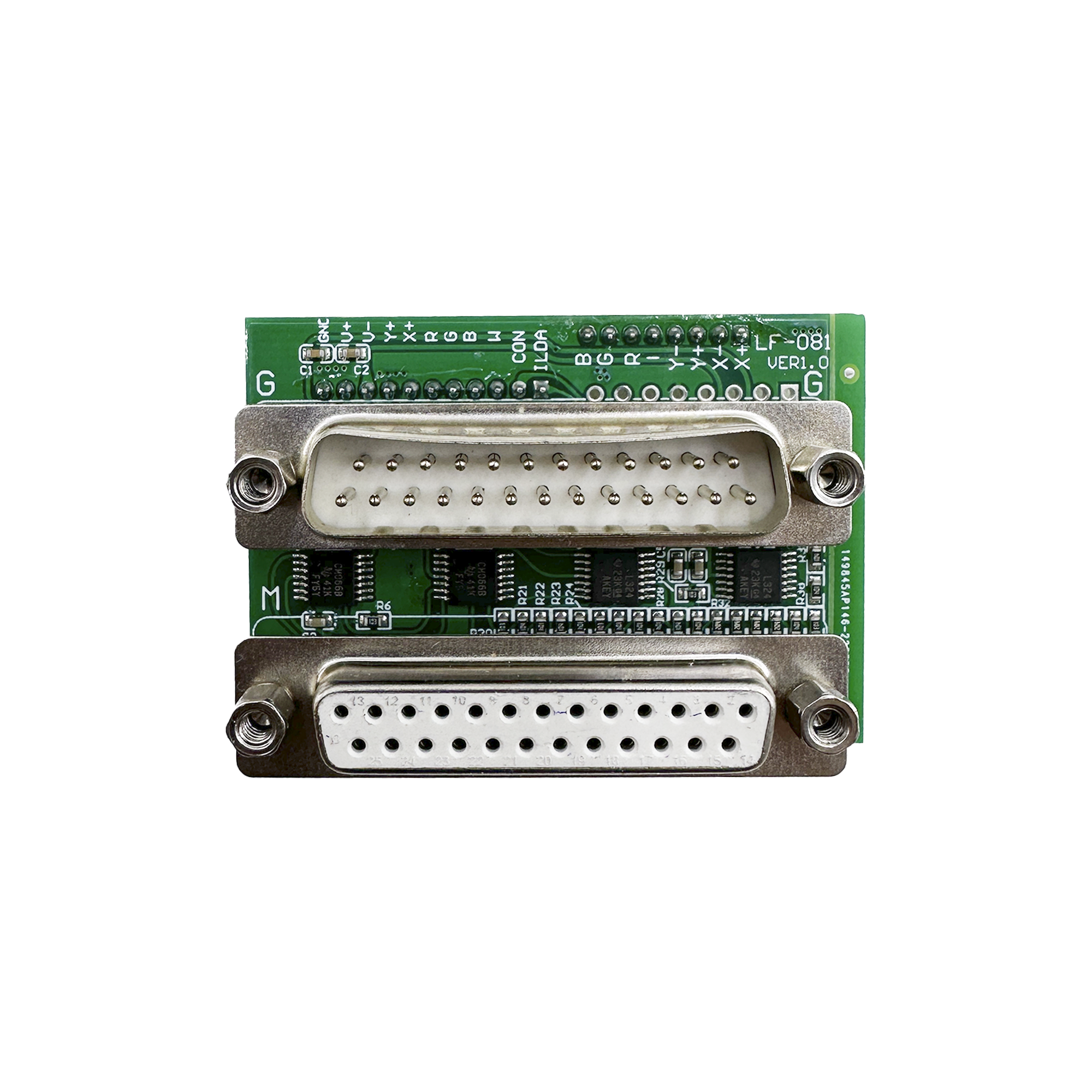 PLACA ILDA DB25 INPUT/ OUTPUT PARA PROJETOR HOLOGRÁFICO 5W RGB - ( 52 ...