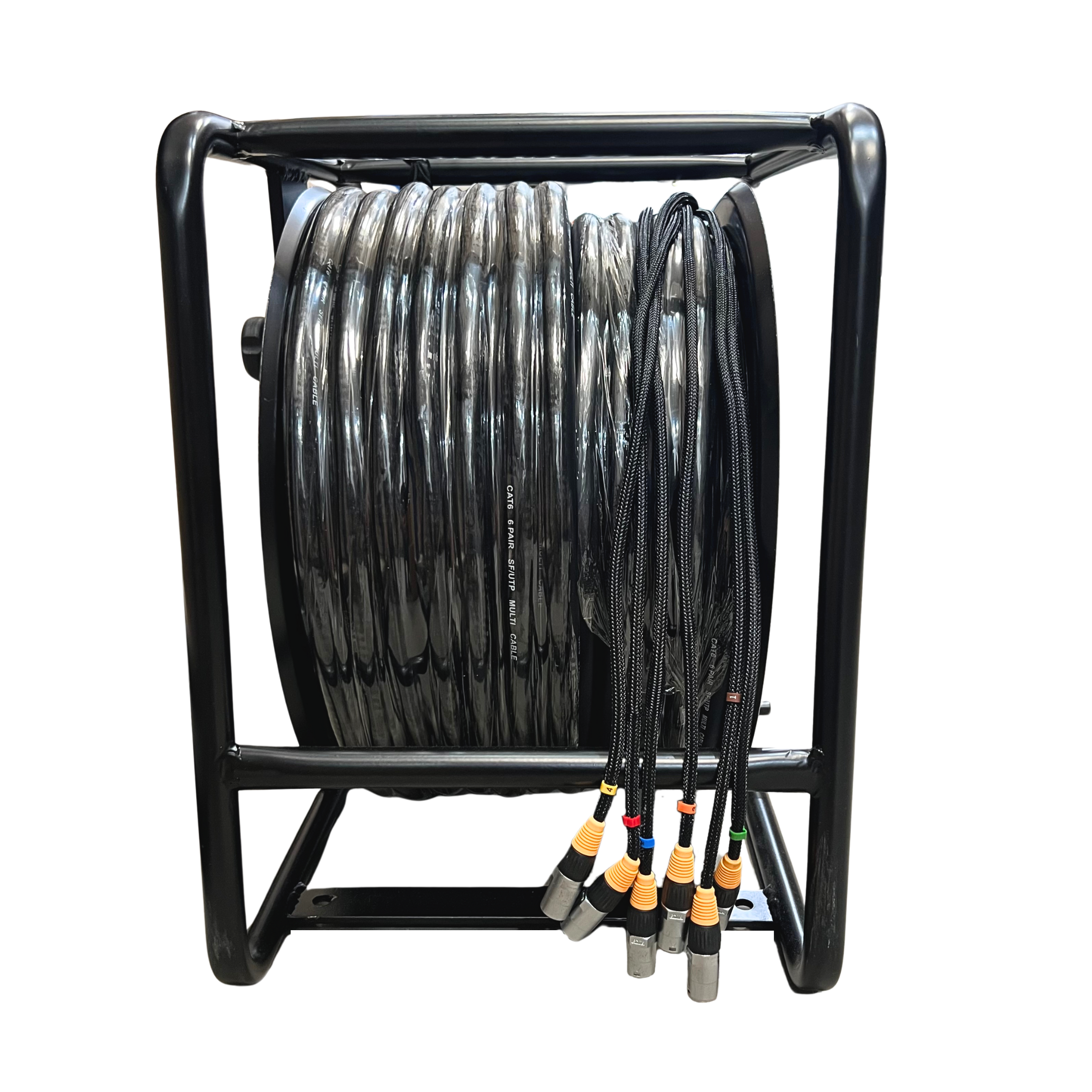 CABO DE SINAL COM 6 VIAS DMX/RDM DE 75 METROS MONTADO EM CARRETEL ETHE ...