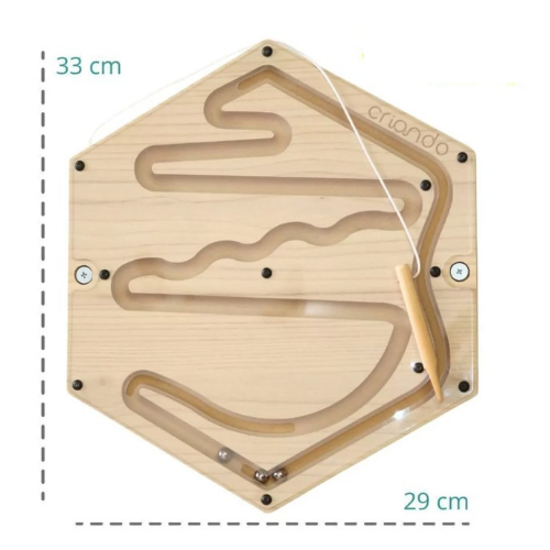 Painel Sensorial Colméia - Labirinto - bibiai