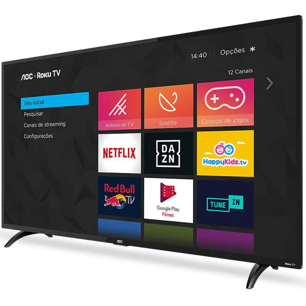 Smart TV AOC Roku 32" HD Wi-Fi HDMI USB Controle - O Magazine ...