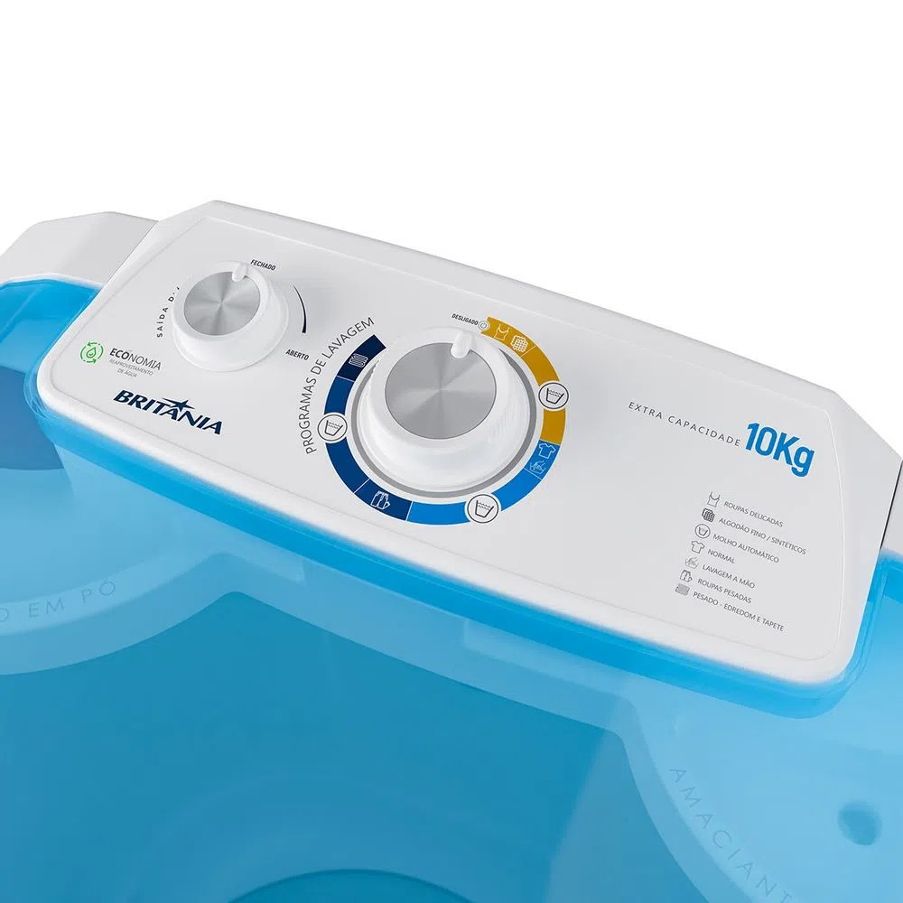 Tanquinho Britânia 10kg Semi Automática Branca - O Magazine Eletrodomésticos, Eletrônicos, Áudio ...