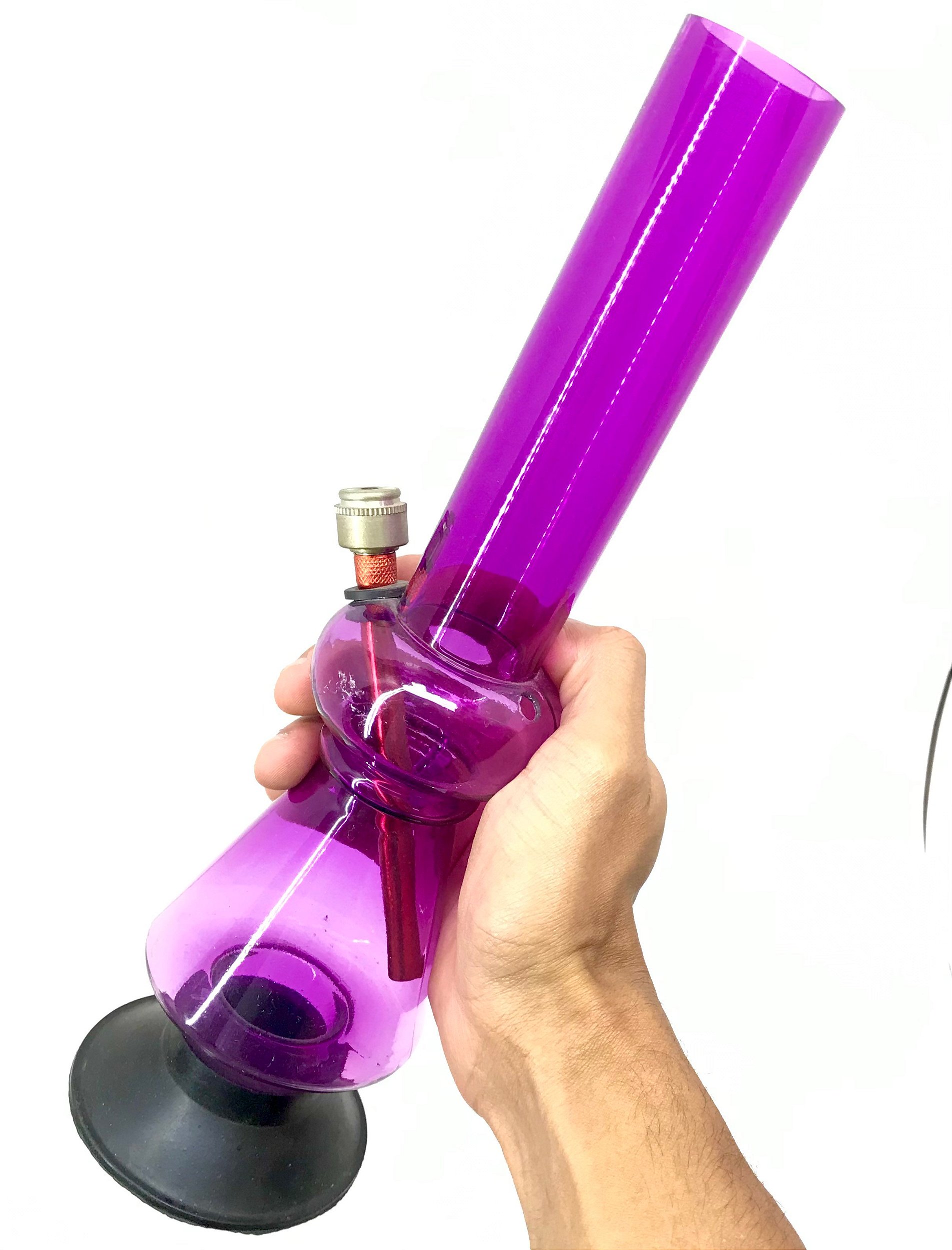 Bong De Acrílico Grande 30cm Bowl De Metal - Tabacaria Arahat e Presentes