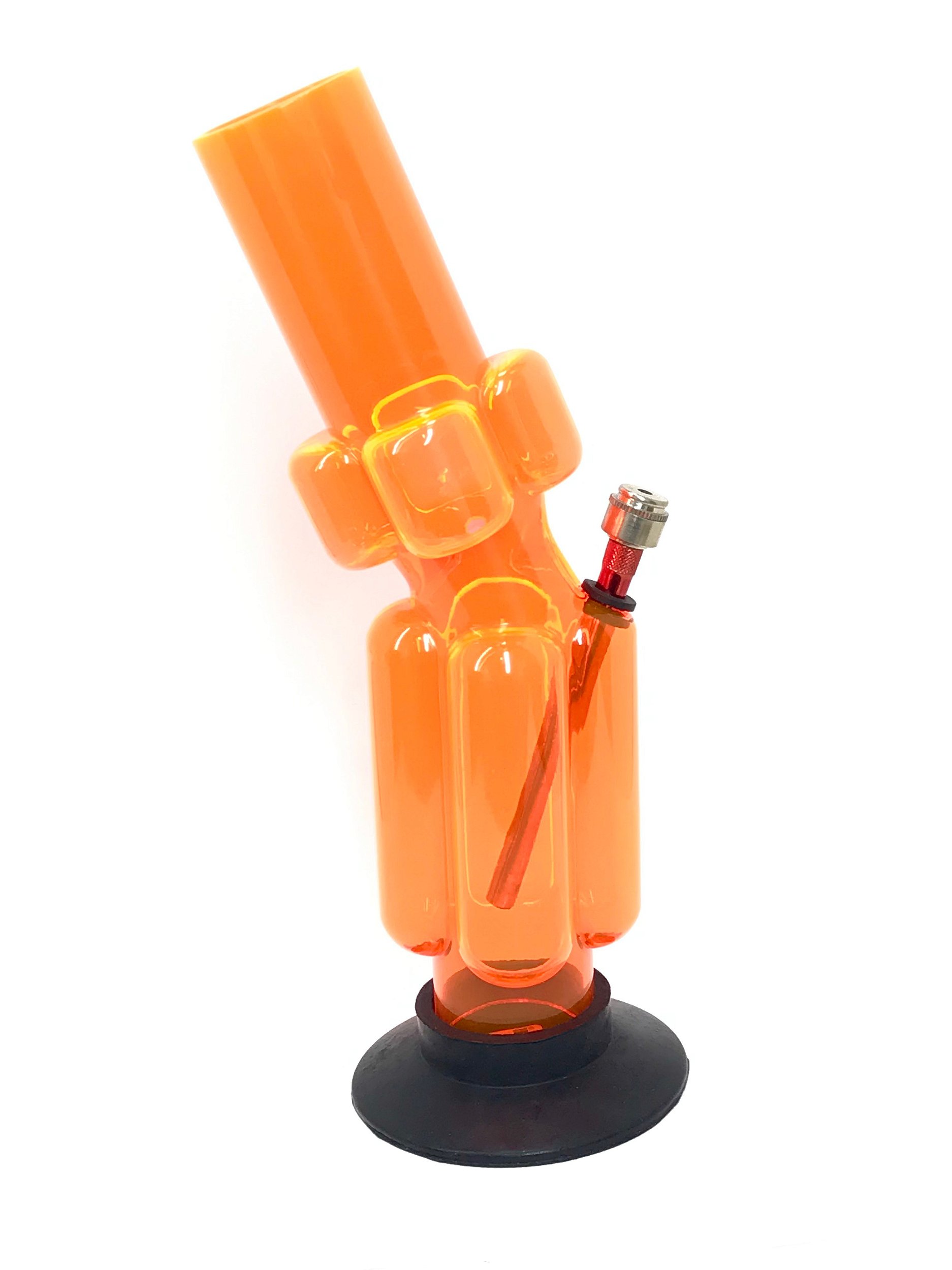 Bong Grande De Acrílico 30cm Bowl De Metal - Tabacaria Arahat e Presentes