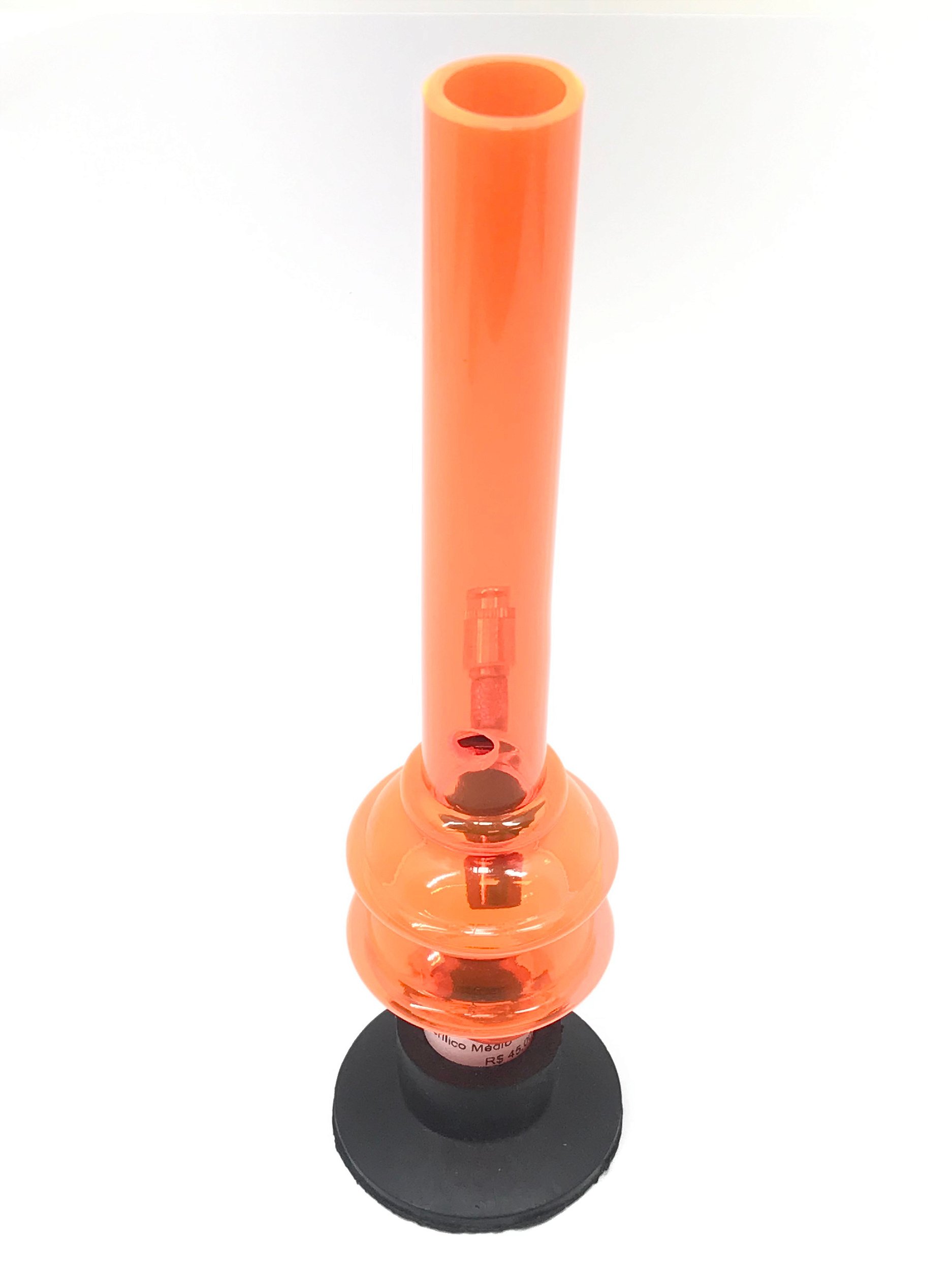 Bong De Acrílico Médio Com Bowl De Metal - Tabacaria Arahat e Presentes