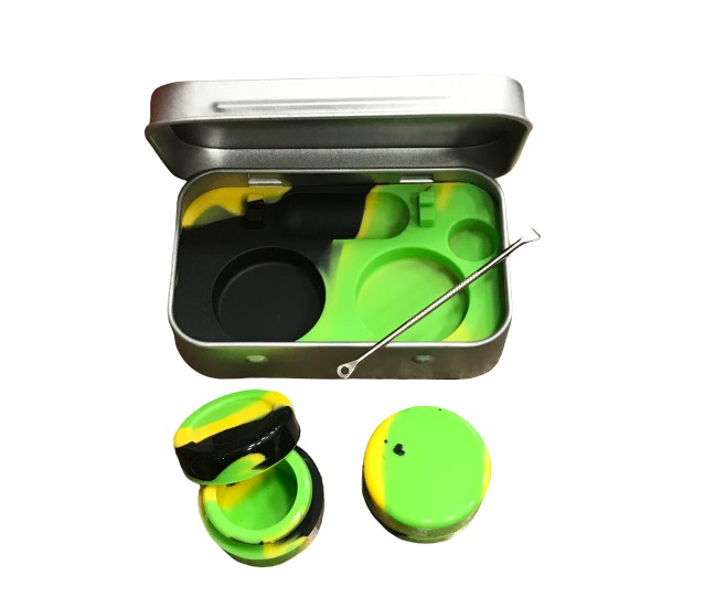 Slick Dab Box Latinha 2x5ml Silicone Alta Qualidade Wax Bho - Tabacaria ...