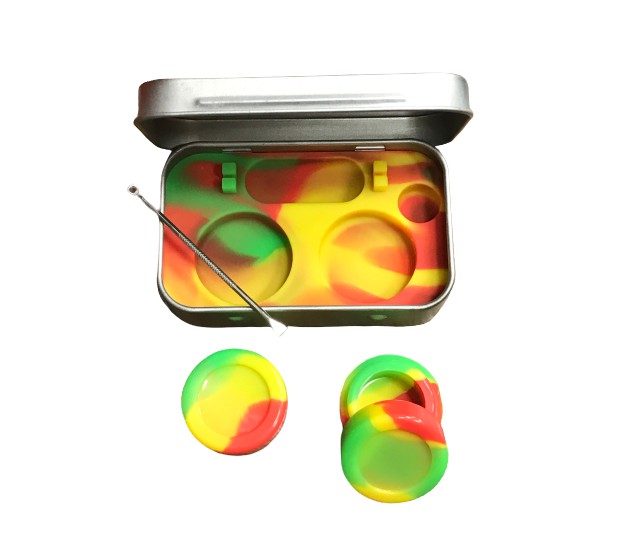 Slick Dab Box Latinha 2x5ml Silicone Alta Qualidade Wax Bho - Tabacaria ...