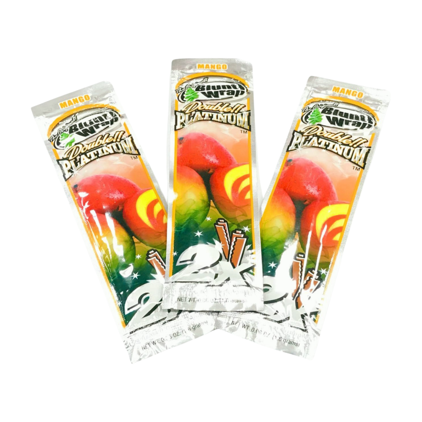 Seda Blunt Wrap Double Platinum 2x - Mango - Tabacaria Arahat e Presentes