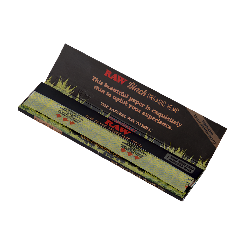 Seda Raw Black Organic Hemp King Size - Tabacaria Arahat e Presentes Seda Raw Black Organic Hemp King Size - Tabacaria Arahat e Presentes