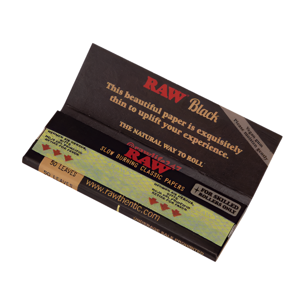 Seda Raw Black Classic 1 1/4 Size - Tabacaria Arahat e Presentes