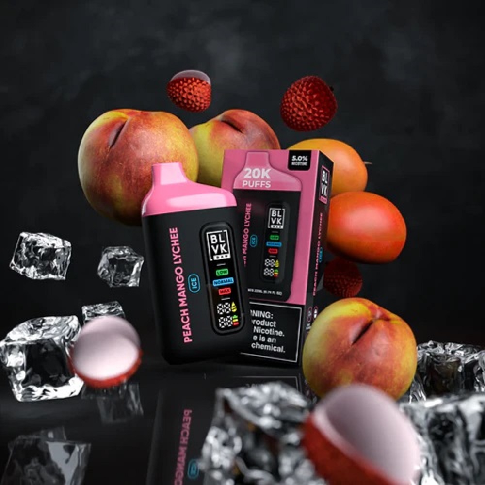Pod Descartável BLVK Bar - Peach Mango Lychee Ice - Tabacaria Arahat e ...