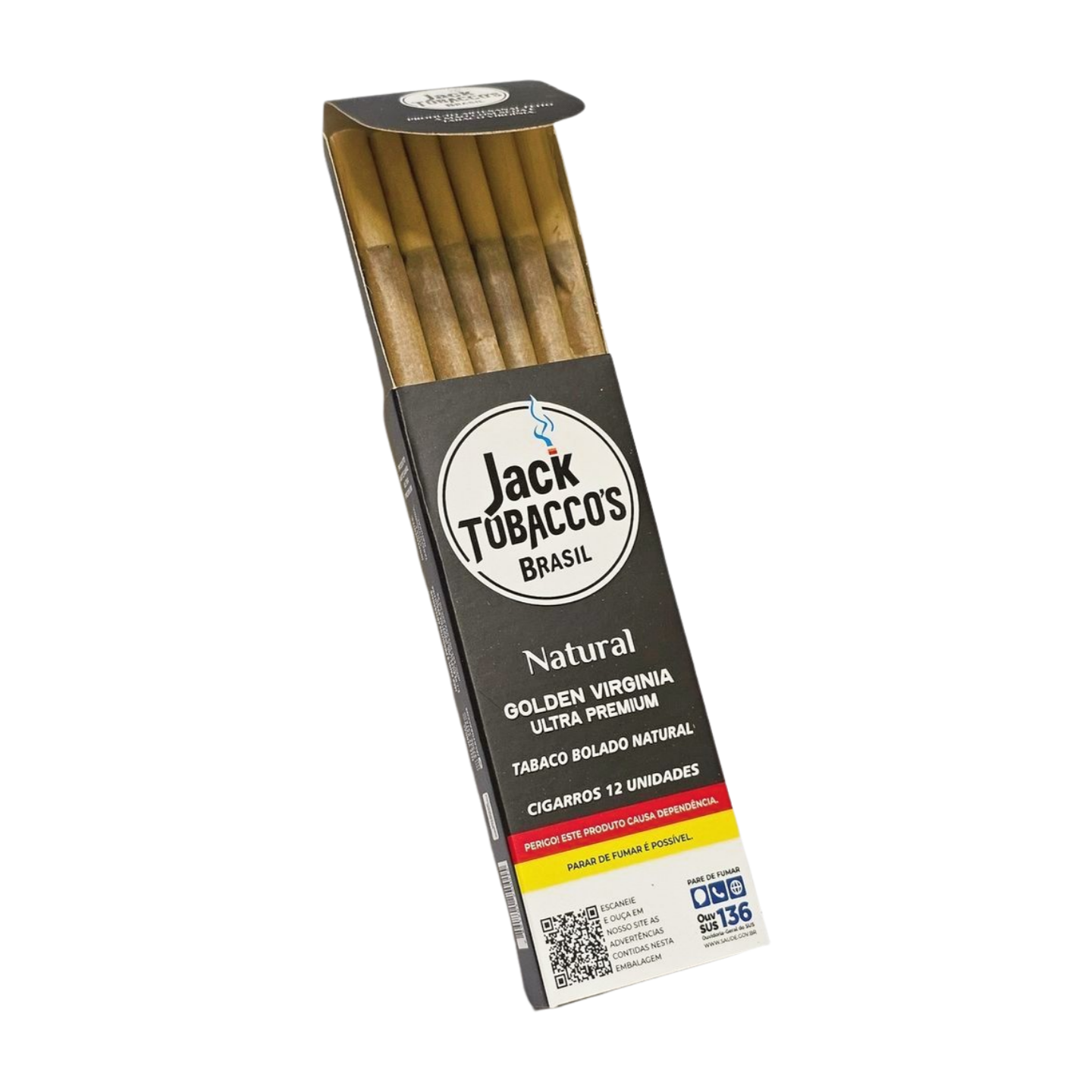 Tabaco Bolado Jack Tobacco's Brasil - Tradicional c/12 - Tabacaria ...