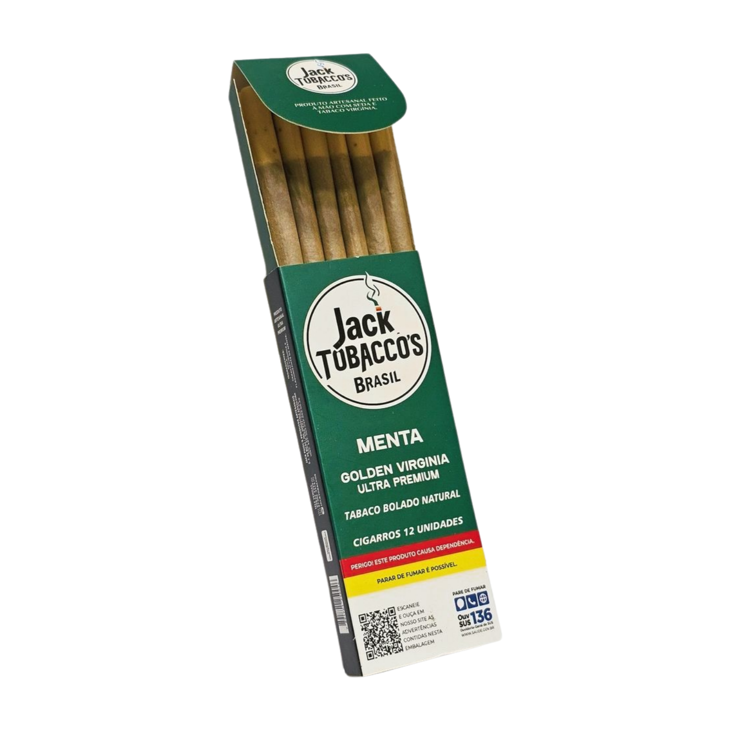 Tabaco Bolado Jack Tobacco's Brasil - Menta c/12 - Tabacaria Arahat e ...