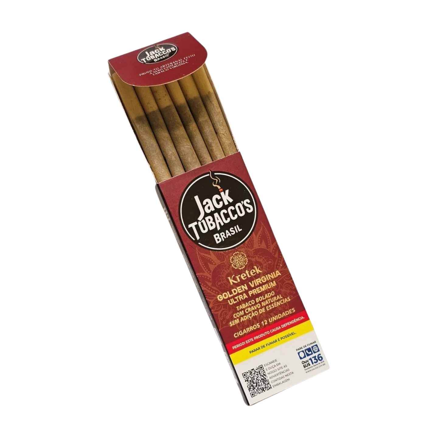 Tabaco Bolado Jack Tobacco's Brasil - Kretek c/12 - Tabacaria Arahat e ...