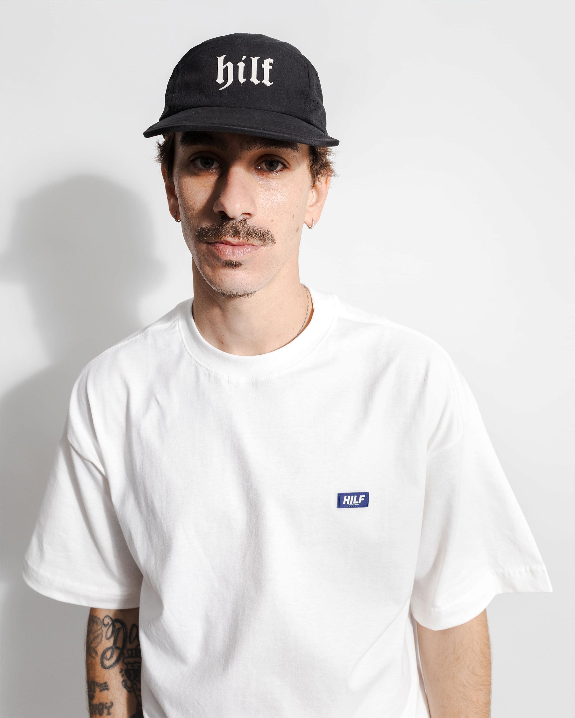 Boné five panel Hilf perfurado (preto) - Hilf