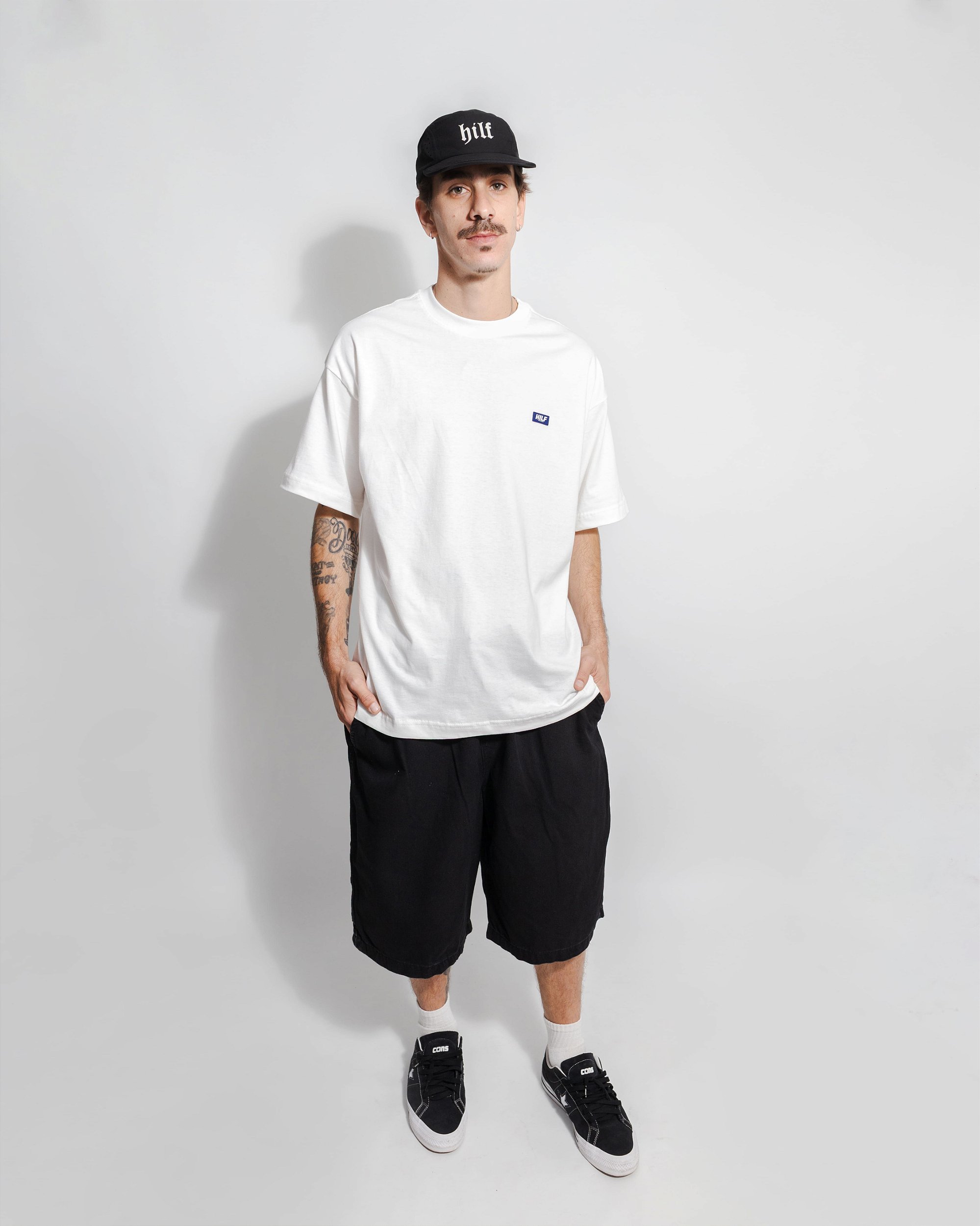 Boné five panel Hilf perfurado (preto) - Hilf