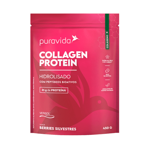 Puravida Collagen Protein 450g - Mega Vale Cosméticos