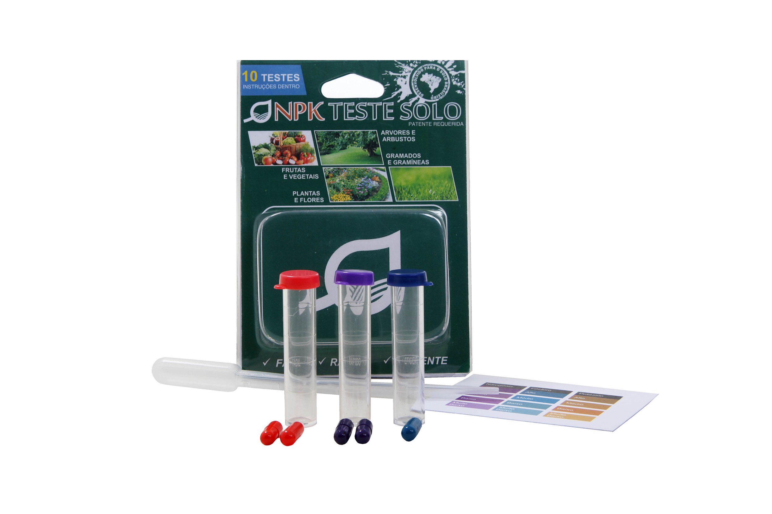 Kit Teste de Solo NPK Rápido PH - Lojão do Produtor