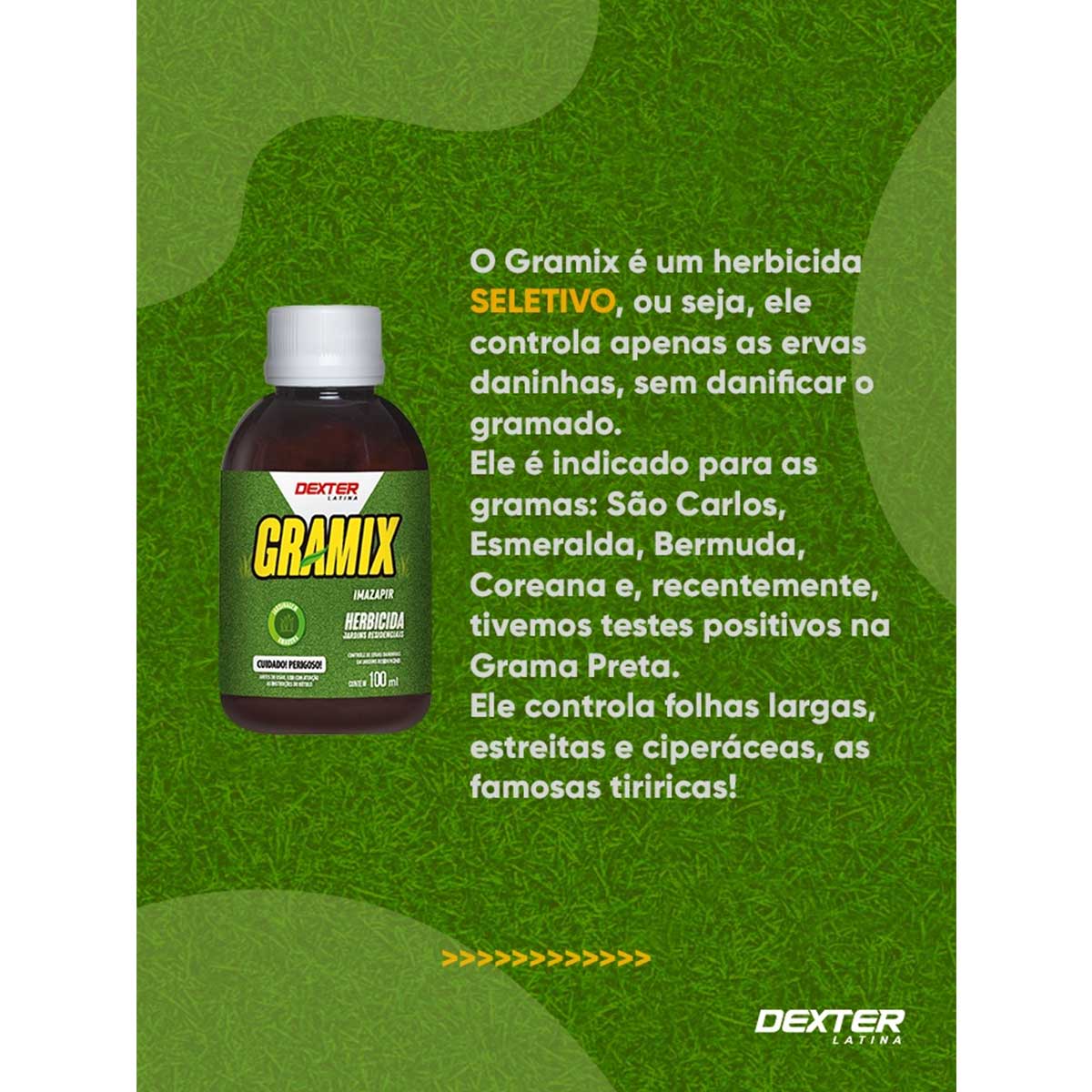 Gramix Herbicida Seletivo Para Gramados - 1 Litro - Lojão do Produtor