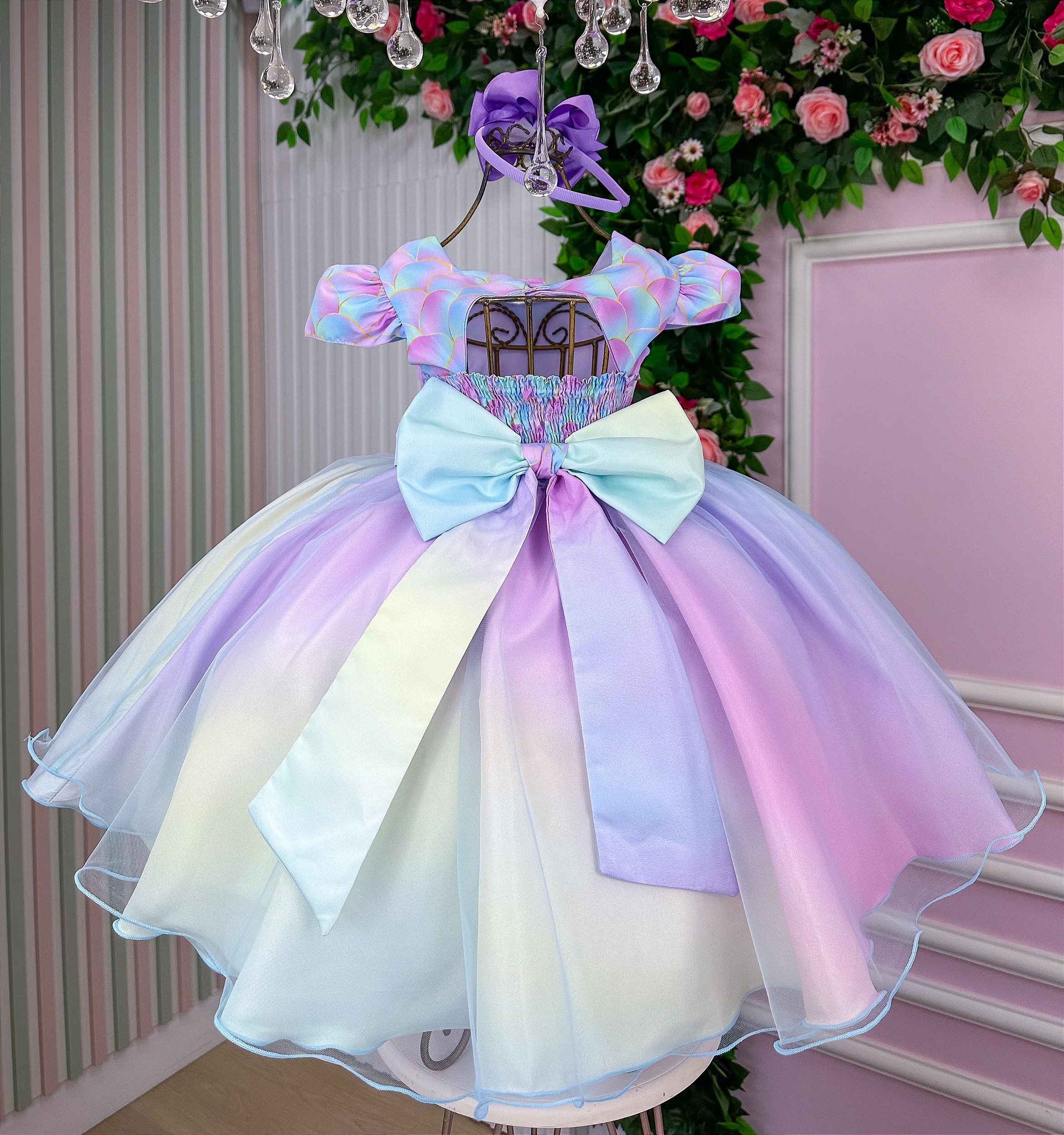 Vestido Infantil Bella Child Sereia - BELLI KIDS ATACADO